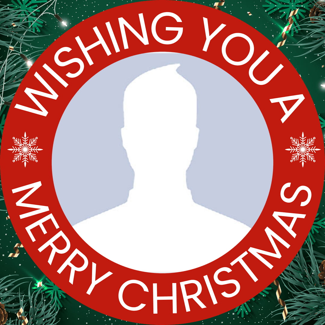 Happy Holidays & Christmas Profile Picture Frame - Youshouldlisten.com