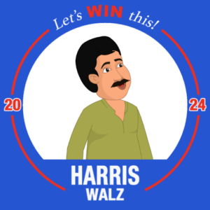 Harris Walz 2024 Frame for Profile Picture - Youshouldlisten.com